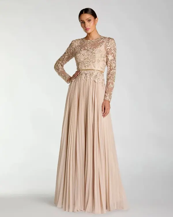 Mac Duggal Embellished Chiffon Gown