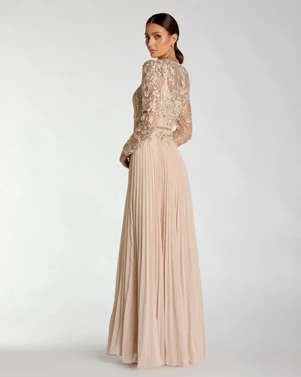 Mac Duggal Embellished Chiffon Gown