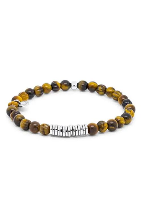 Tateossian Classic Discs Beaded Bracelet - Brown