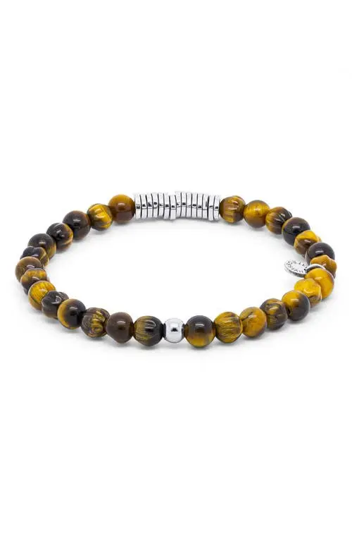 Tateossian Classic Discs Beaded Bracelet - Brown