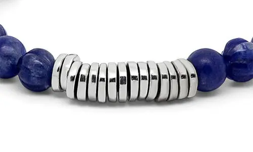 Tateossian Classic Discs Beaded Bracelet - Blue