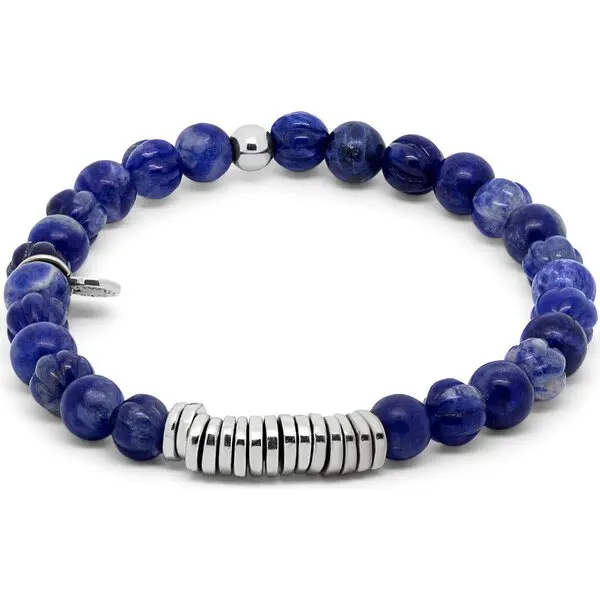 Tateossian Classic Discs Beaded Bracelet - Blue