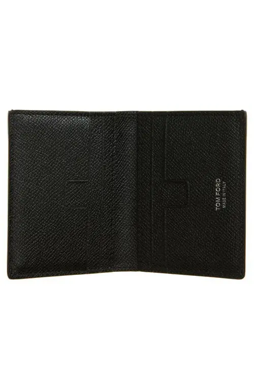 TOM FORD T-line Leather Bifold Card Case