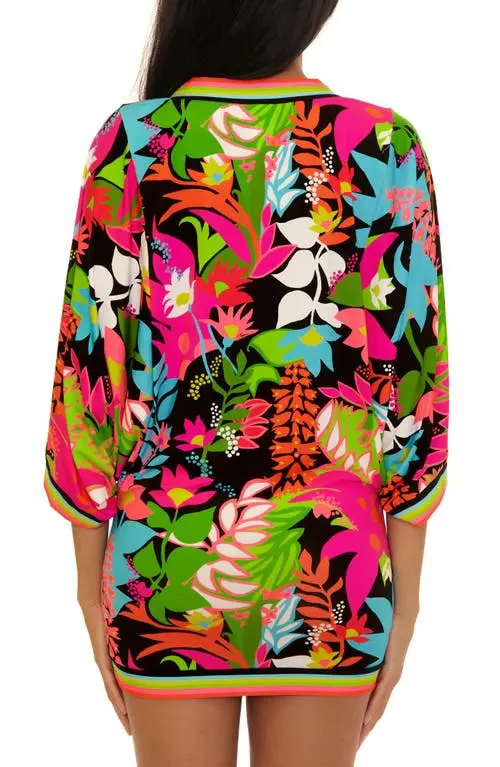 Trina Turk V-neck Cover-up Tunic - Tiki