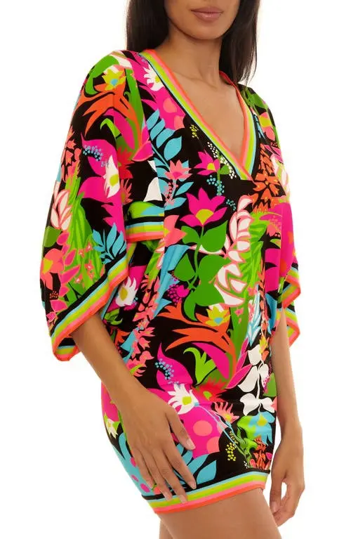 Trina Turk V-neck Cover-up Tunic - Tiki