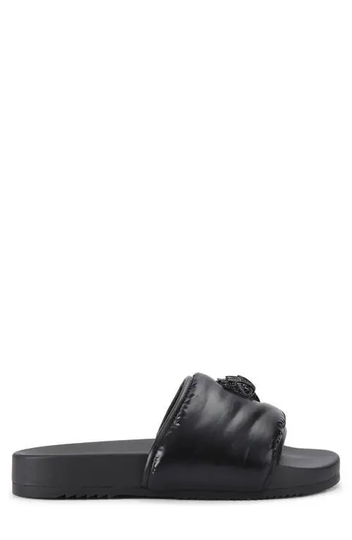 Kurt Geiger Eagle Head Puff Slide Sandal - Black