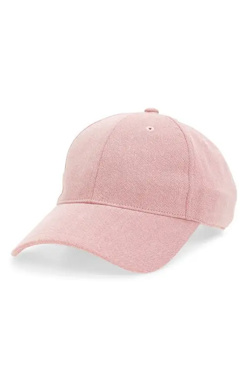 Rag & Bone Harlow Twill Baseball Cap - Pink Denim