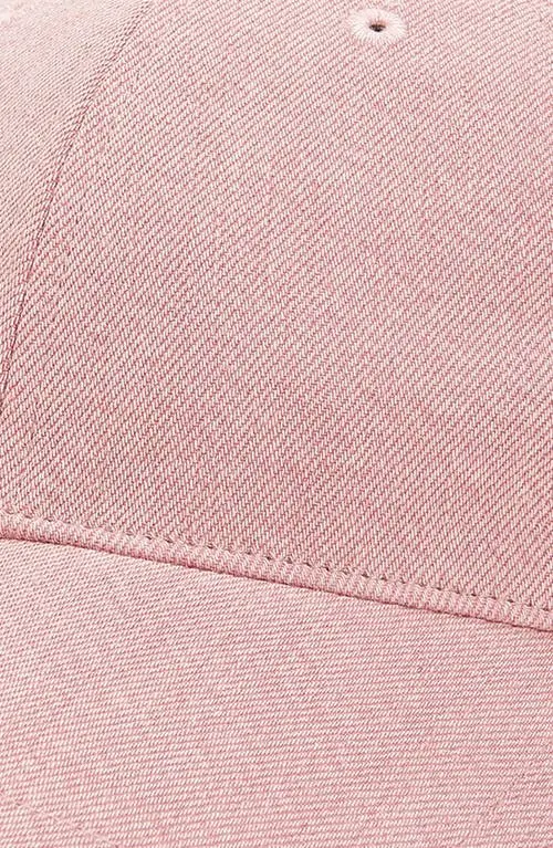 Rag & Bone Harlow Twill Baseball Cap - Pink Denim