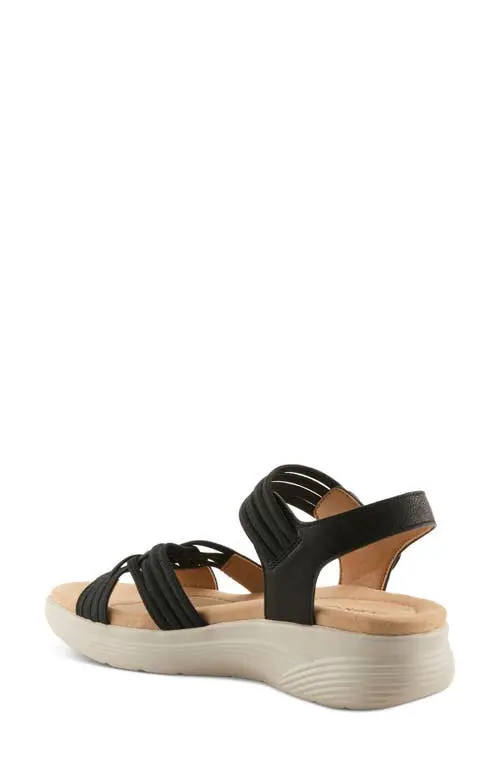 SPRING STEP SHOES Delosa Platform Sandals - Black