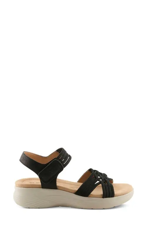 SPRING STEP SHOES Delosa Platform Sandals - Black