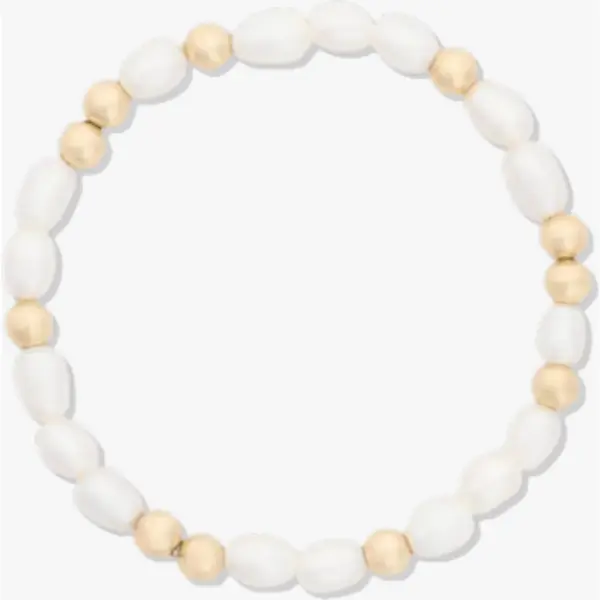 CUFFED BY NANO Ivy Pearl 14k Filled Bead Bracelet - Gold