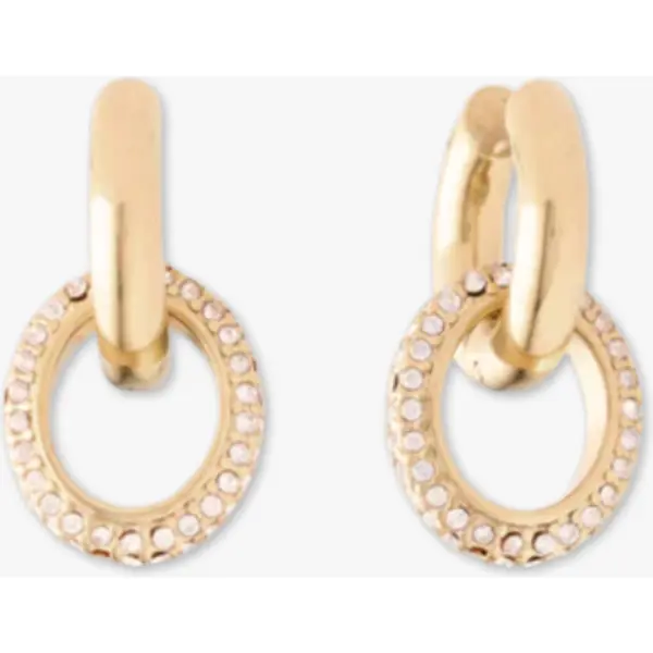 CUFFED BY NANO Lexy Double Link Earrings - Gold