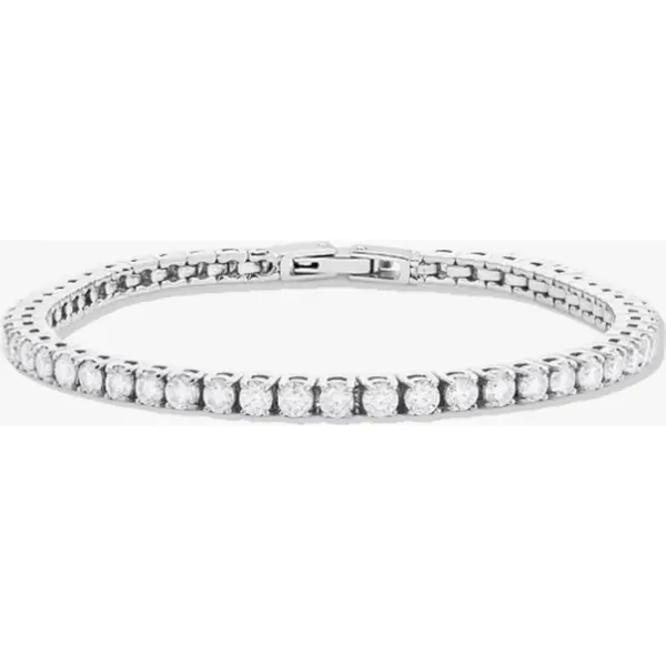 CUFFED BY NANO Classic Tennis Bracelet - Silver