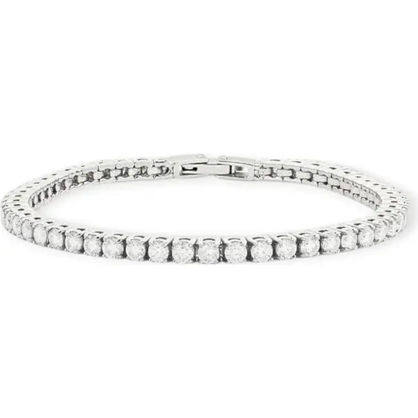 CUFFED BY NANO Classic Tennis Bracelet - Silver