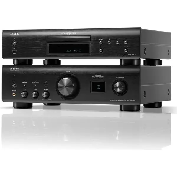 DENON Dcd-900ne Cd Player And Pma-900hne Integrated Network Amplifier - Black