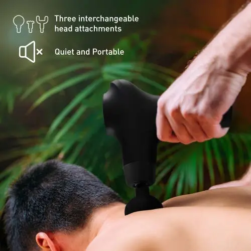 PURSONIC Red Light Therapy Neck Wrap & 3-speed Massage Gun