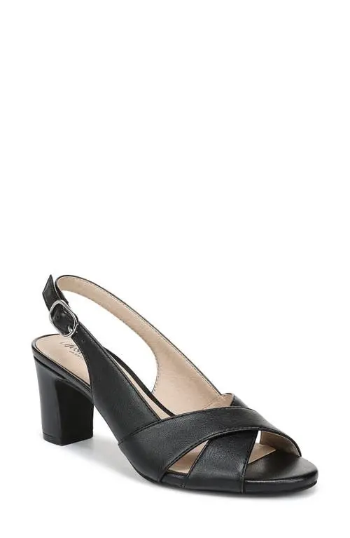 LIFESTRIDE Crisscross Slingback Sandal - Black