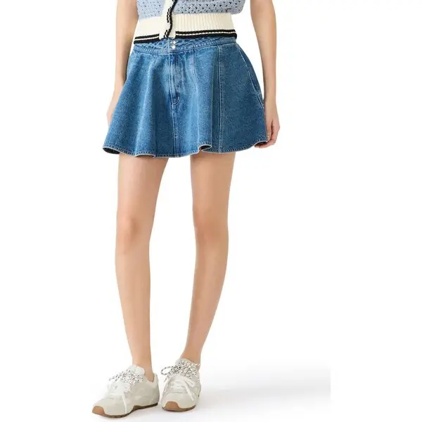 Steve Madden Lilliany Denim Miniskirt