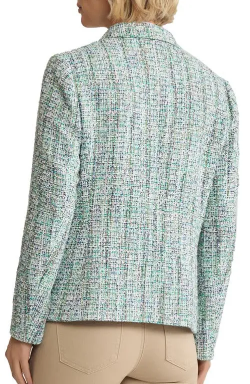Jones New York Tweed Open-front Blazer