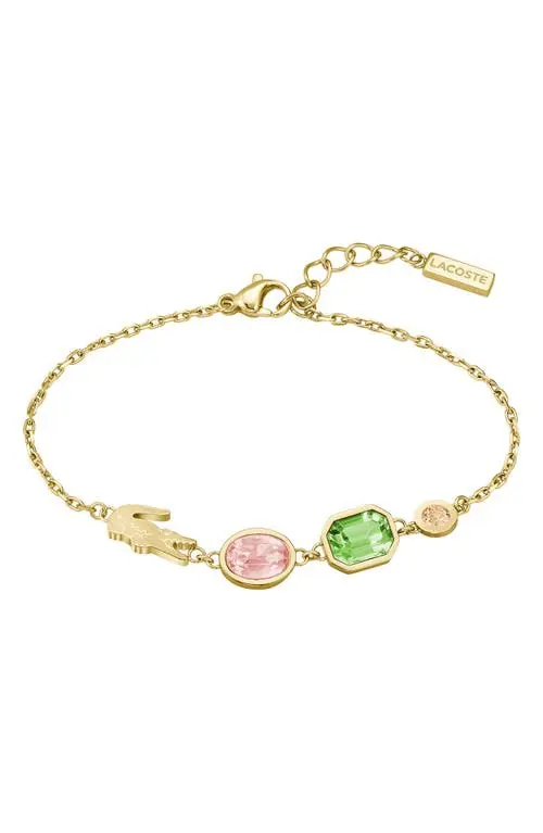 Lacoste Deva Crystal Line Bracelet - Gold