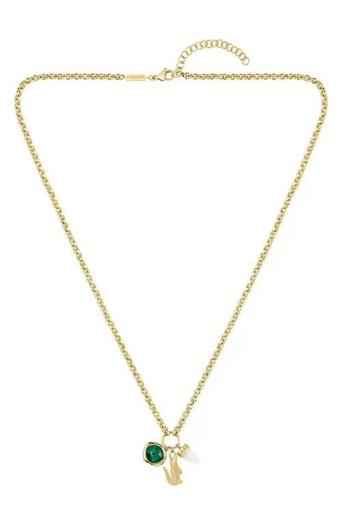 Lacoste Umpire Pendant Necklace - Gold