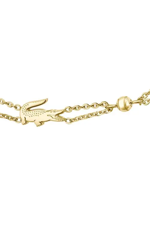 Lacoste Crocodile Station Bracelet - Gold