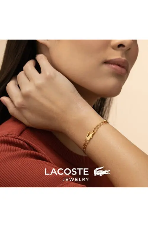 Lacoste Crocodile Station Bracelet - Gold