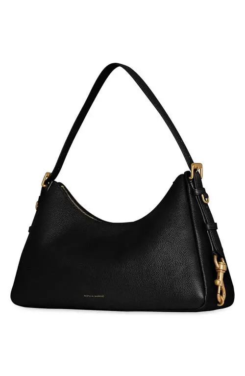 Rebecca Minkoff Large Mia Leather Shoulder Bag - Black