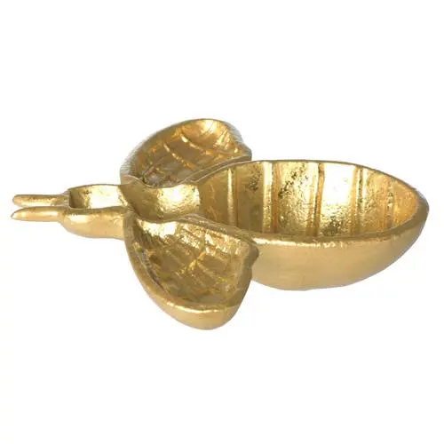 STORIED HOME Decorative Cast Iron Bee Shaped Dish