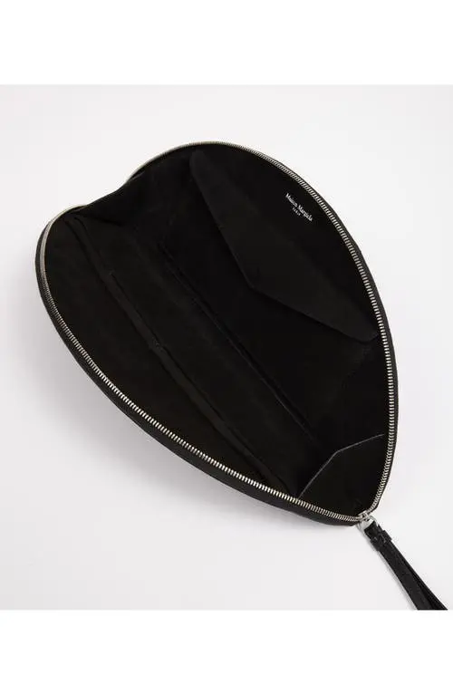 MAISON MARGIELA Half-moon Leather Clutch