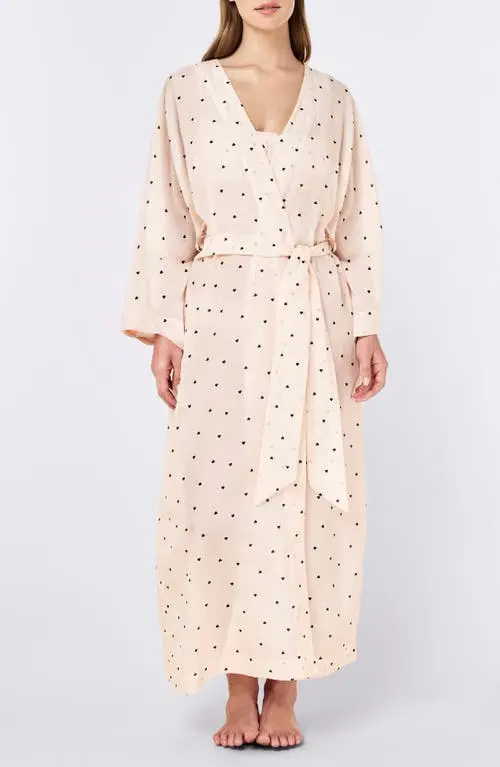 PAPINELLE Hearts Maxi Robe - Rosewater