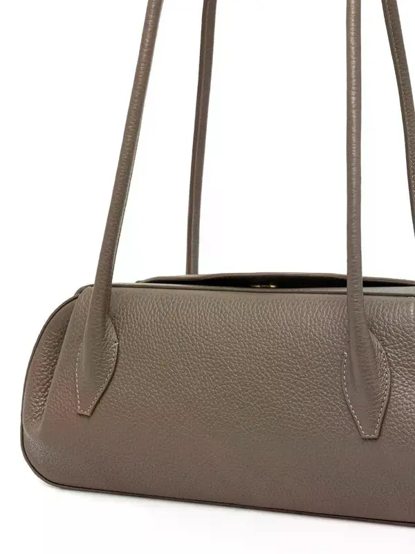 Yuzefi Grained Shoulder Bag - Brown
