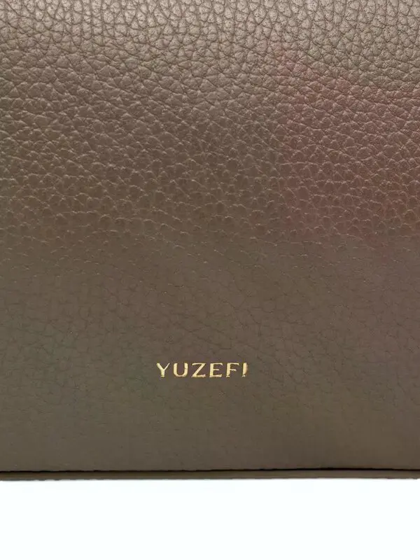 Yuzefi Grained Shoulder Bag - Brown