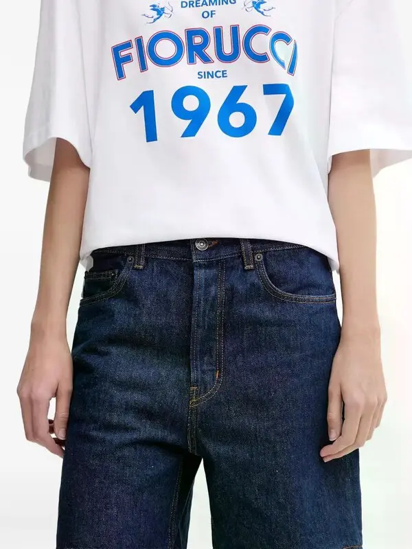 Fiorucci Cotton Denim Shorts