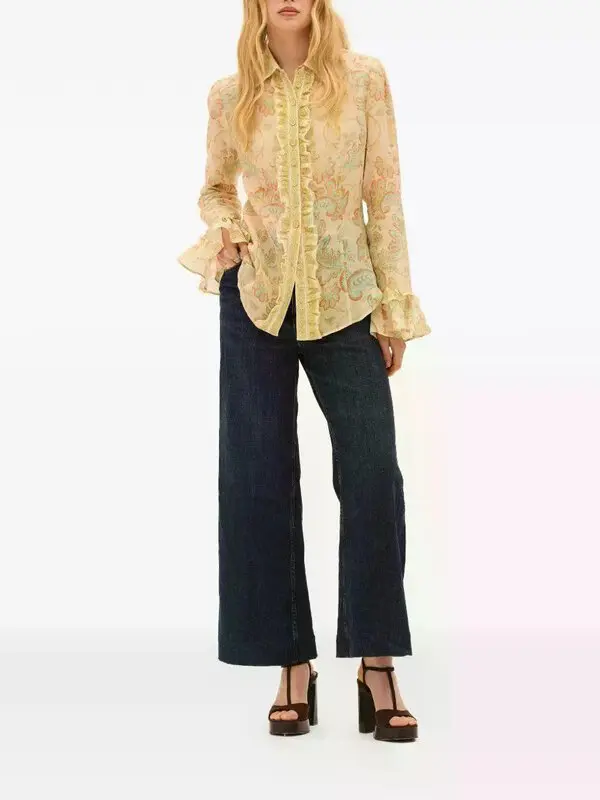 KATE FORD Frill Fiordaliso Blouse
