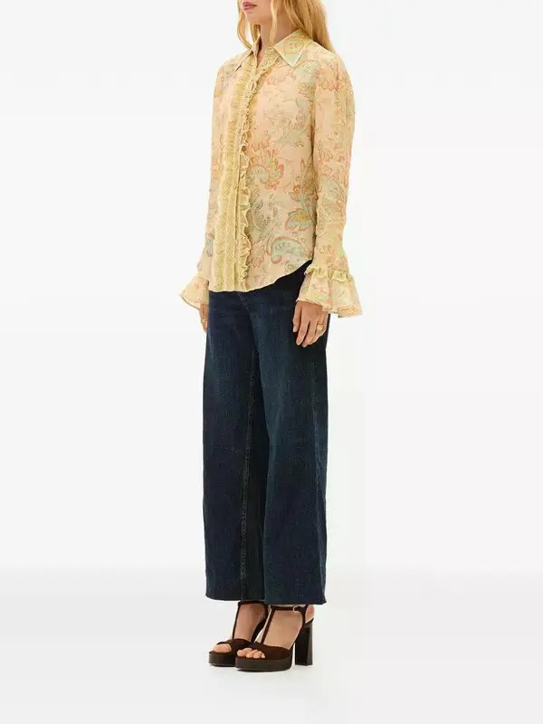 KATE FORD Frill Fiordaliso Blouse
