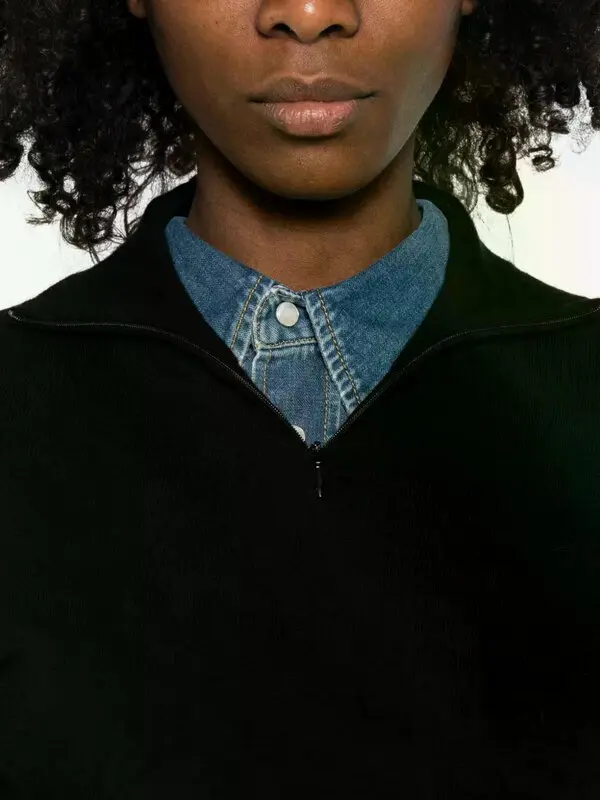 6397 Zip-up Collar Sweater