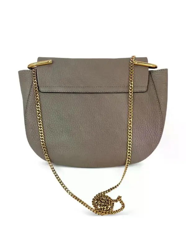 Chloé Small Grained Leather Shoulder Bag - Grey