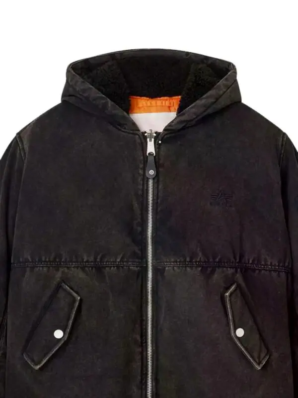 PURPLE BRAND Hooded Cotton Jacket