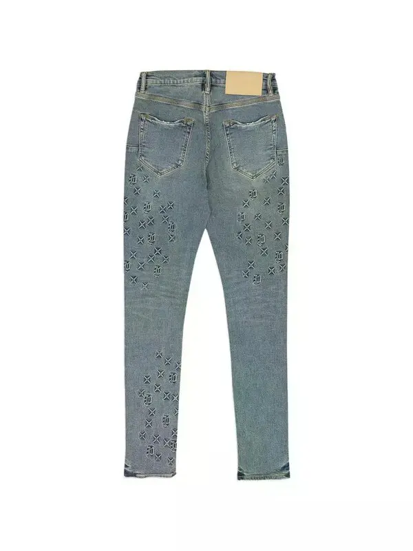 PURPLE BRAND Logo-patch Jeans