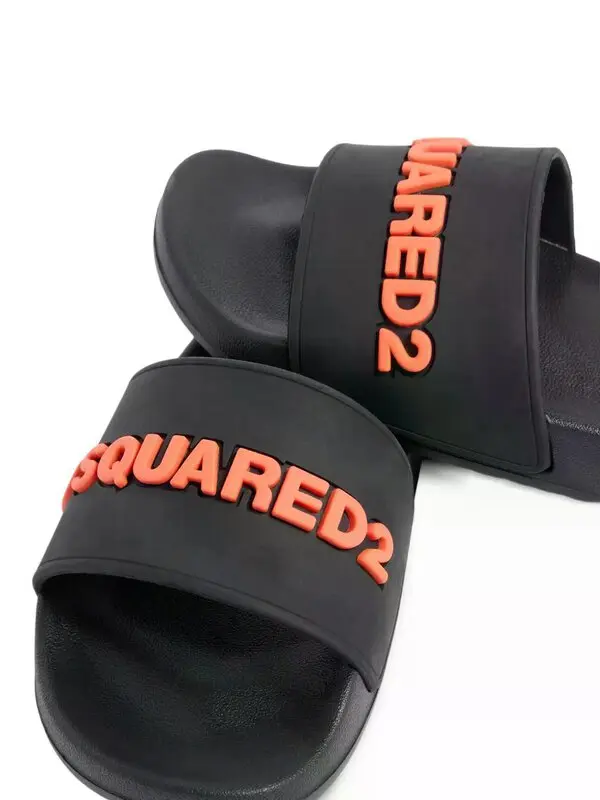 Dsquared2 Logo Slides - Black