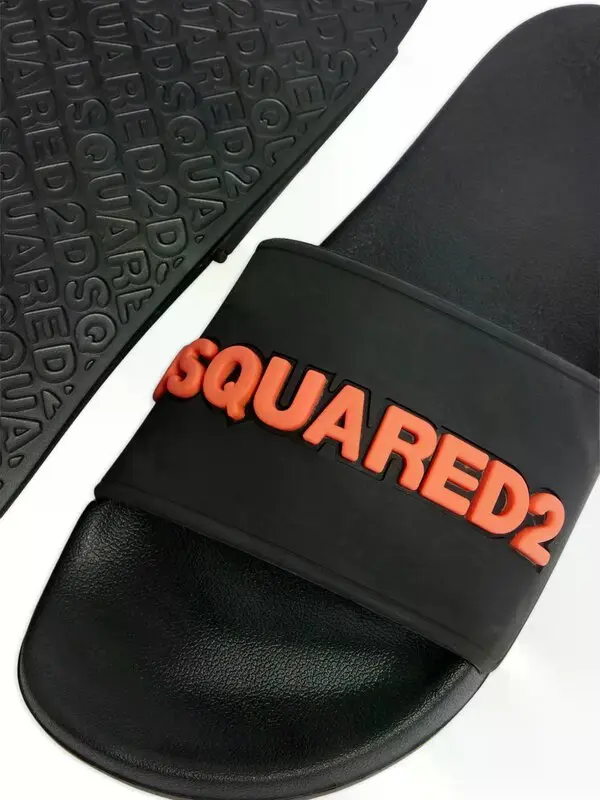 Dsquared2 Logo Slides - Black