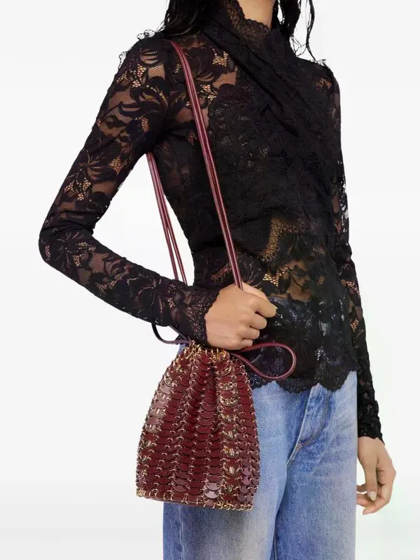 Rabanne Iconic Discs Bucket Bag