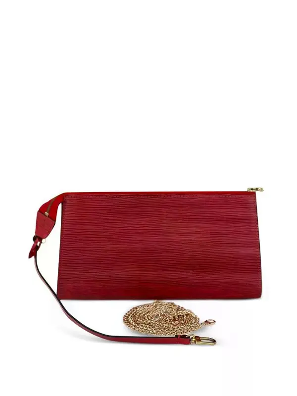 LOUIS VUITTON 24 Epi Pochette Accessoires Clutch - Red