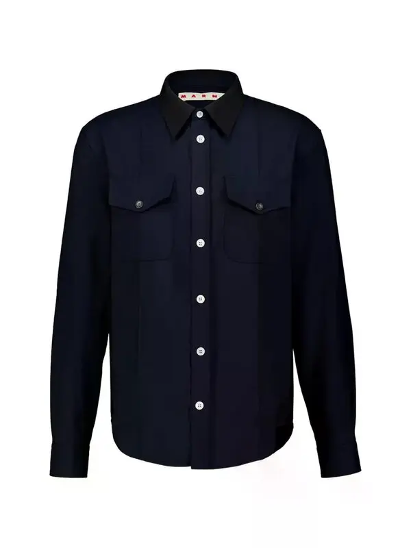 Marni Long-sleeve Chest-pocket Shirt