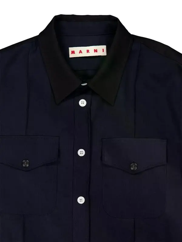 Marni Long-sleeve Chest-pocket Shirt