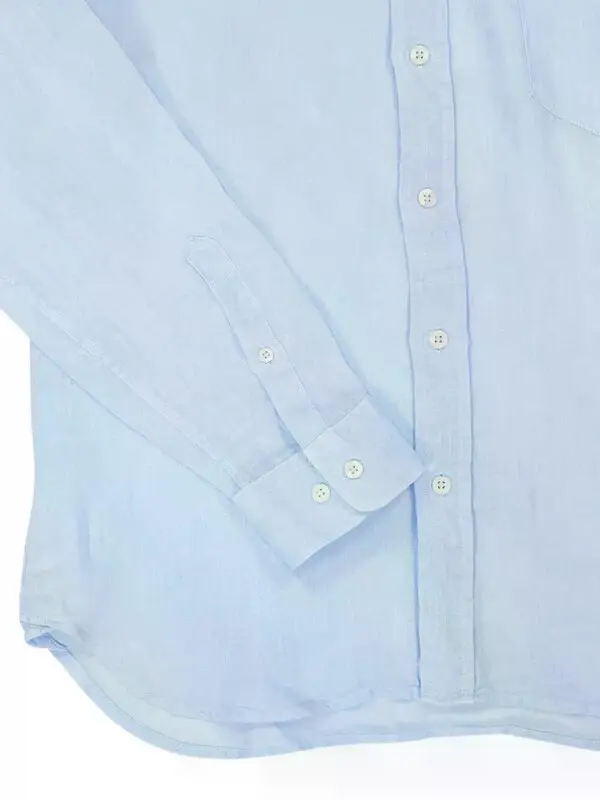 120% Lino Long-sleeve Shirt - Blue