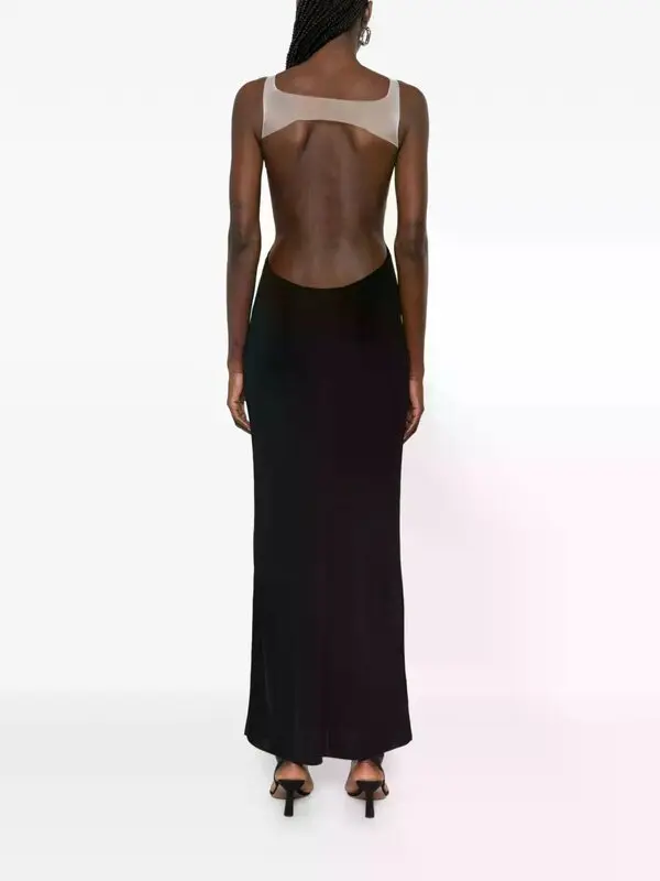 AYA MUSE Semi-sheer Maxi Dress