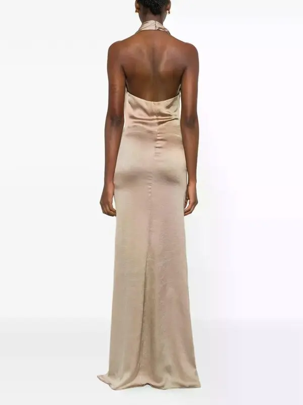 Blumarine Draped Halterneck Dress