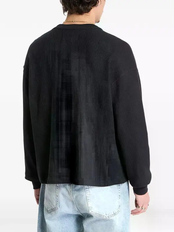 JORDAN Waffle-knit Long-sleeved Sweatshirt